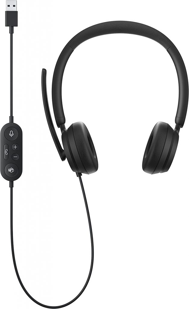 Microsoft Modern USB Headset (Black) หูฟัง USB พร้อมไมโครโฟน สีดำ ของ ...