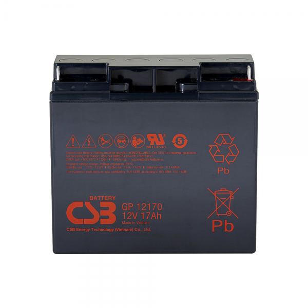 CSB Battery GP12170 12V 17AH แบตเตอรี่ AGM สำหรับ UPS และใช้งานทั่วไป ...
