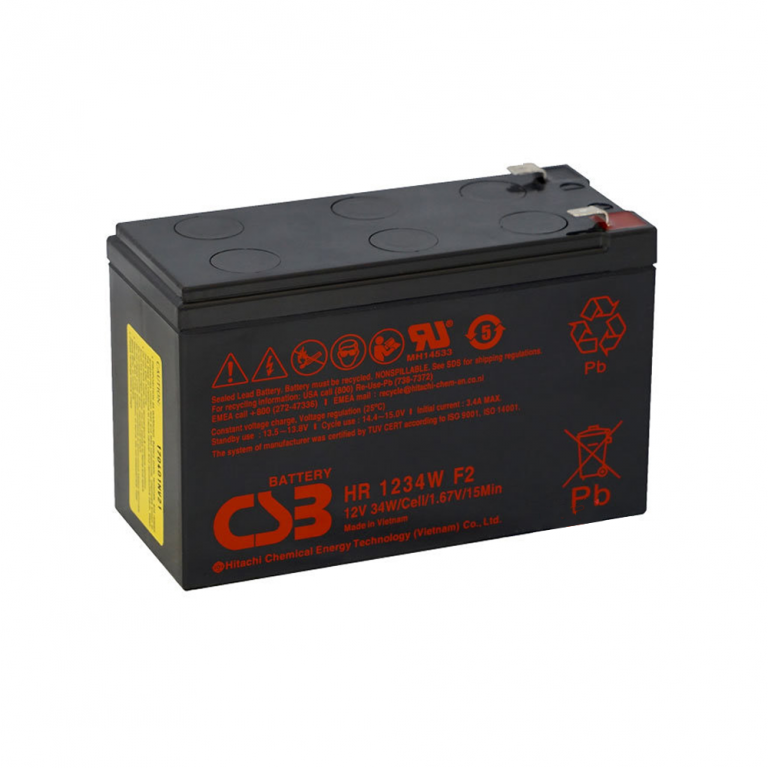 CSB Battery HR1234W 12V 34W แบตเตอรี่ AGM สำหรับ UPS และใช้งานทั่วไป ...