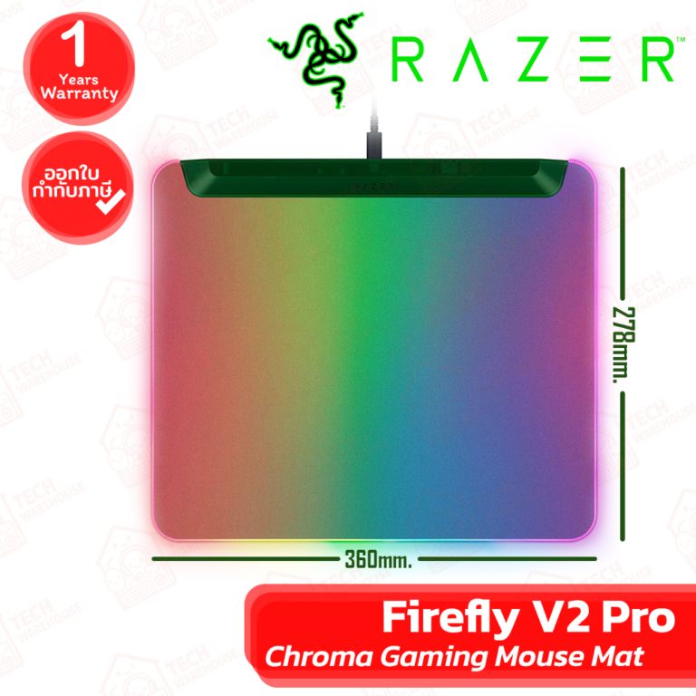 Razer Firefly V2 Pro Multi zone Chroma Gaming Mouse Mat [Phantom Green ...